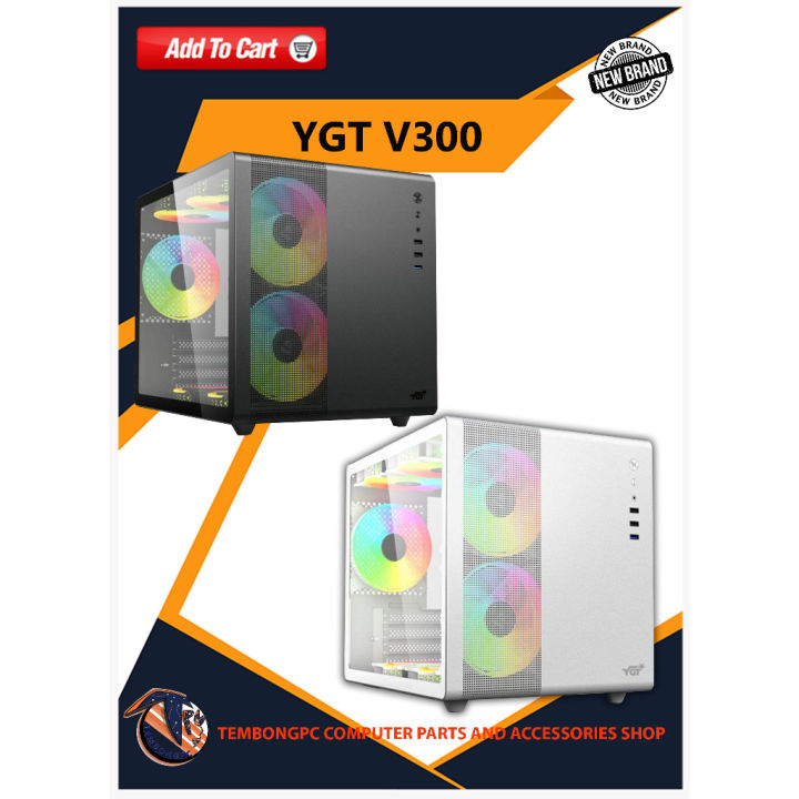 YGT V300 Mini Gaming PC Case MATX MITX | Lazada PH