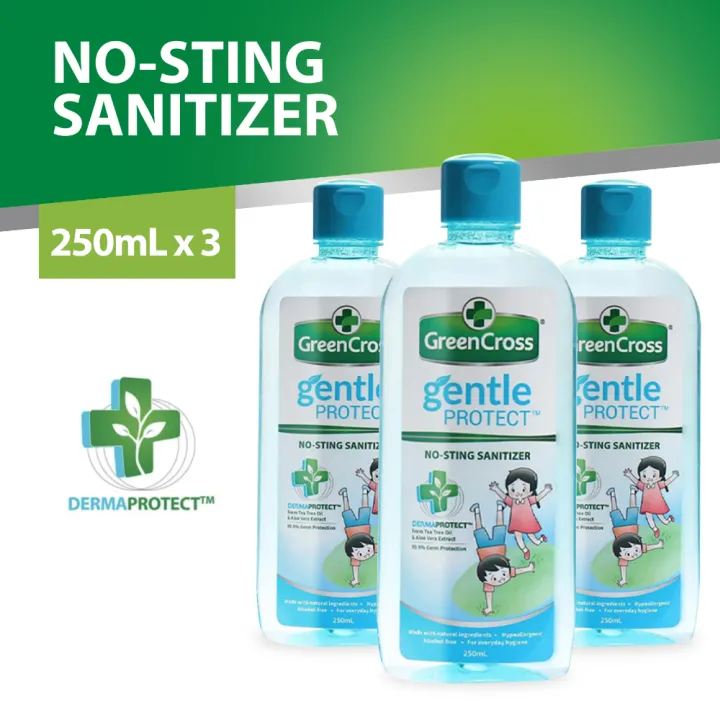 Green Cross Gentle Protect No-Sting Sanitizer (250 mL) Set of 3 | Lazada PH