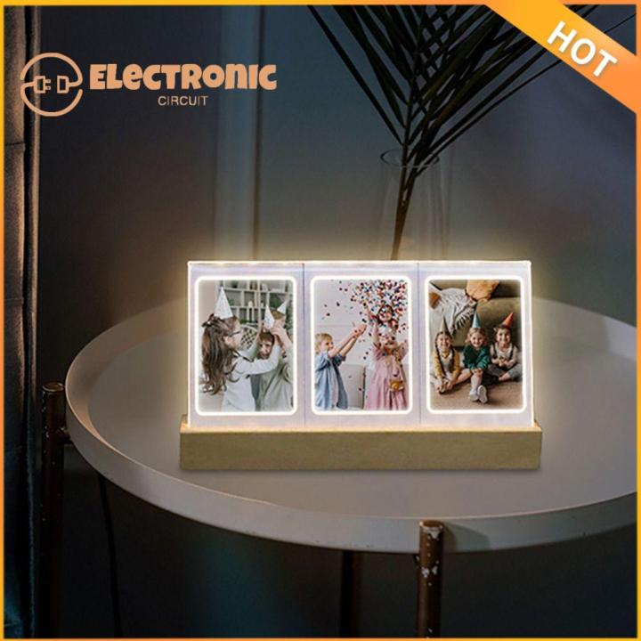 ELECTRONIC CIRCUIT Acrylic LED Light Photo Frame 3 in 1 Instant Camera ...