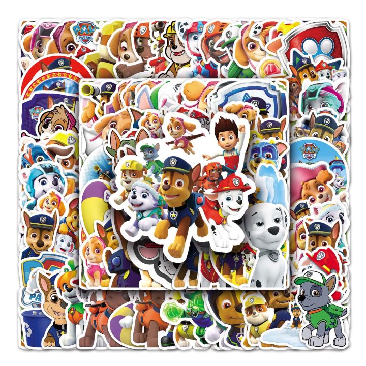 100Pcs PAW Patrol Stickers for Kids DIY/Adorable Cartoon Sticker ...