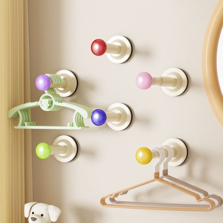 PENGQ Suction Cup Clothes Hanger Storage Rack Scalable Retractable ...