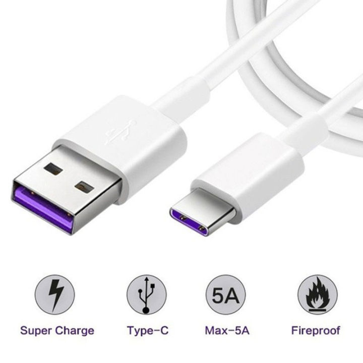 5A Type C USB Cable Fast Charging Data Cable thick Wire Cord Universal ...
