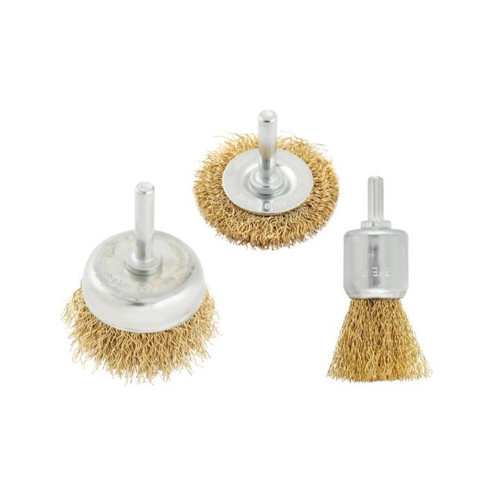 HomePro ชุดแปรงลวดกลมมีแกน แพ็ก 3 ชิ้น แบรนด์ MATALL | Lazada.co.th