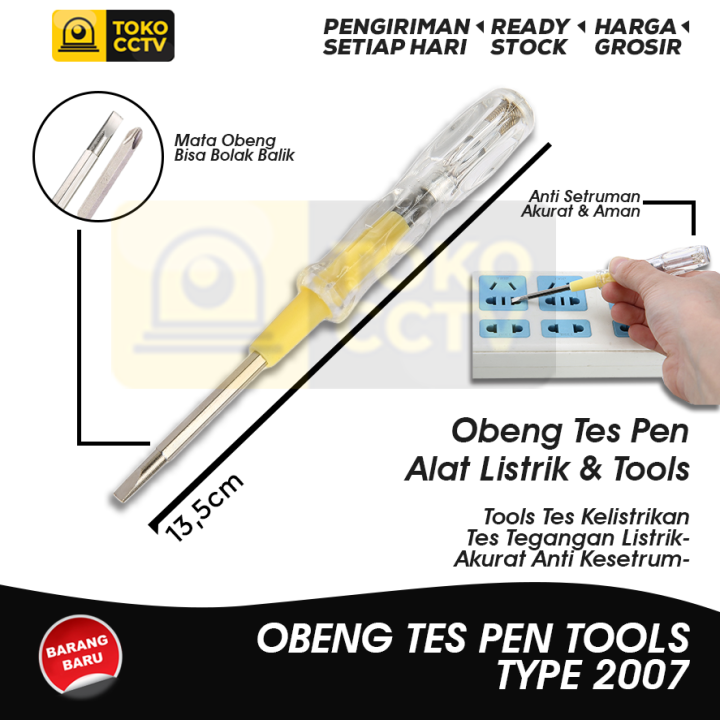 Obeng Tes Pen | Mata Obeng Bolak-Balik | Lazada Indonesia