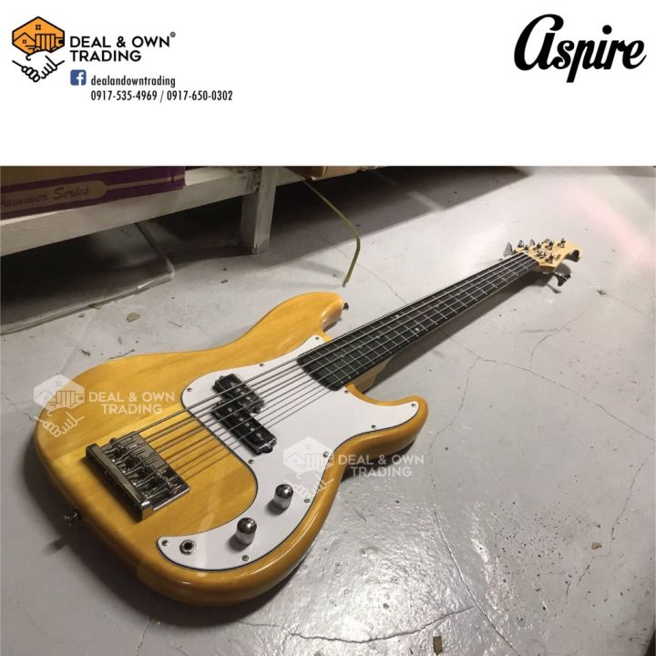COD Aspire 5 String Bass Guitar B05-PB (Natural) | Lazada PH