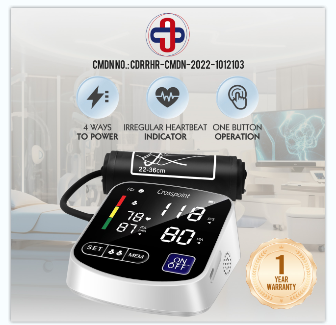 Crosspoint Electronic BP Blood Pressure Monitor Arm type, Arm style ...
