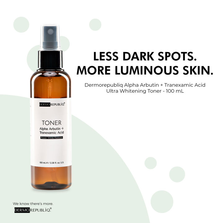 Dermorepubliq Alpha Arbutin + Tranexamic Acid Ultra Whitening Toner ...
