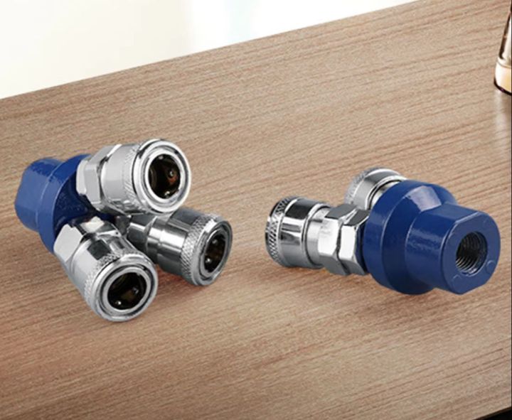 AIR COMPRESOR CONNECTOR PNEUMATIC FITTING MULTI SPLITTER 2 AND 3 WAY ...