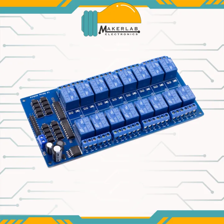 16 Channel 12V Relay Module SPDT with Light Coupling | Lazada PH