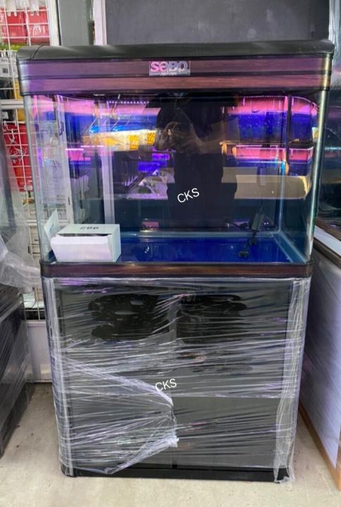 Sobo 2 feet curve aquarium full set | Lazada PH