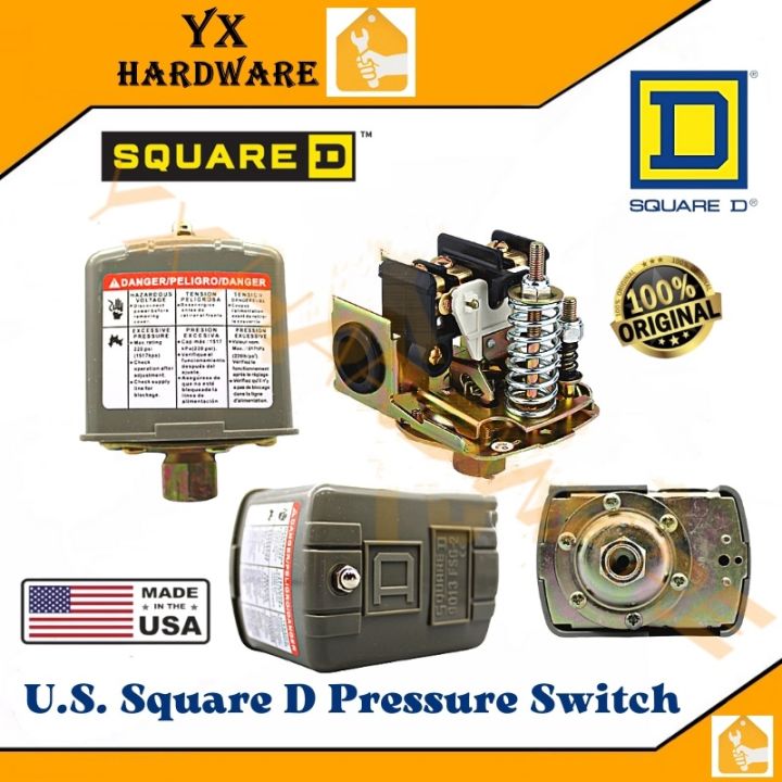 U.S Square D Pressure Switch Original Automatic Water Pump Jet Pump Switch Heavy-Duty 9013 FSG-2 ...