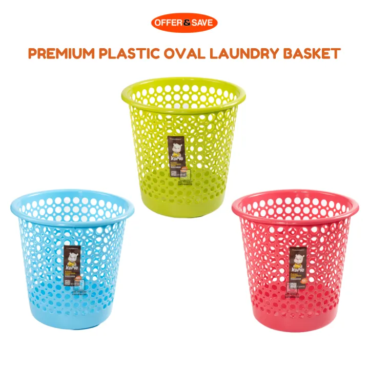 Round Plastic Laundry Basket / Multipurpose Basket | Lazada Singapore