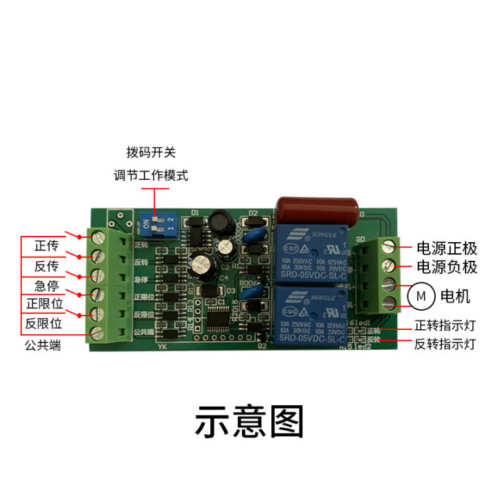 DC Motor Forward and Reverse Remote Control Switch Module Motor ...