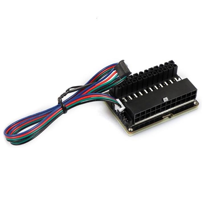 RGB ATX24Pin 90 Degree to 24pin Power Plug Adapter Mainboard ...