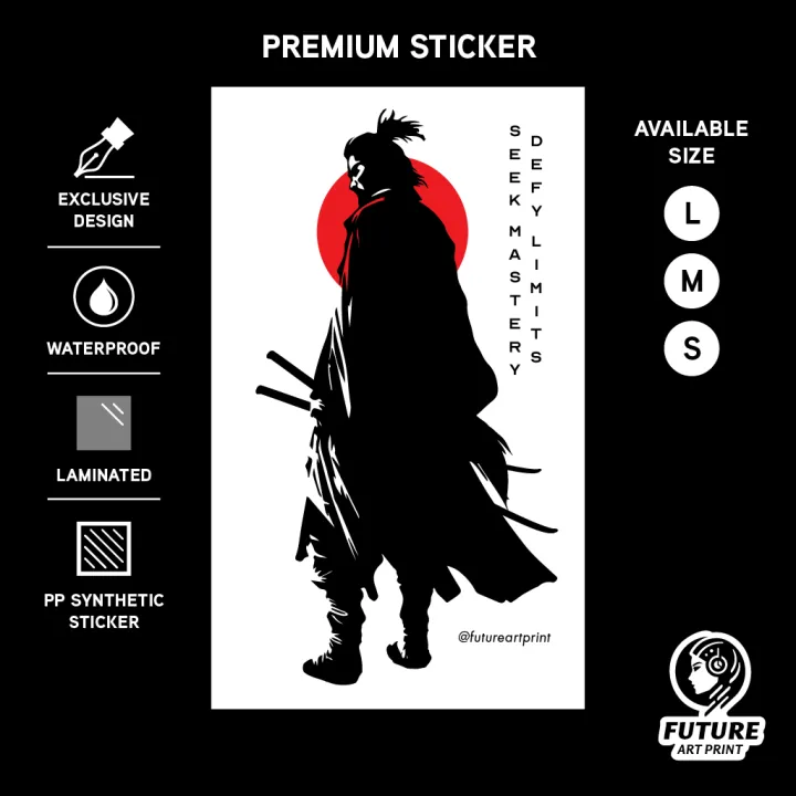Samurai. Defy Limits Seek Mastery. Premium Inspirational Miyamoto ...