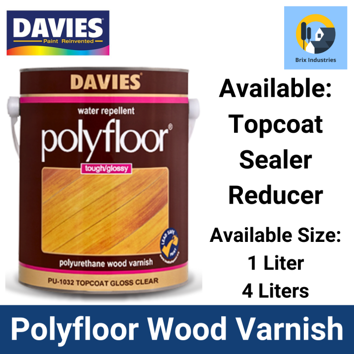 Davies Polyfloor Polyurethane Wood Varnish Reducer, Topcoat and Sealer ...