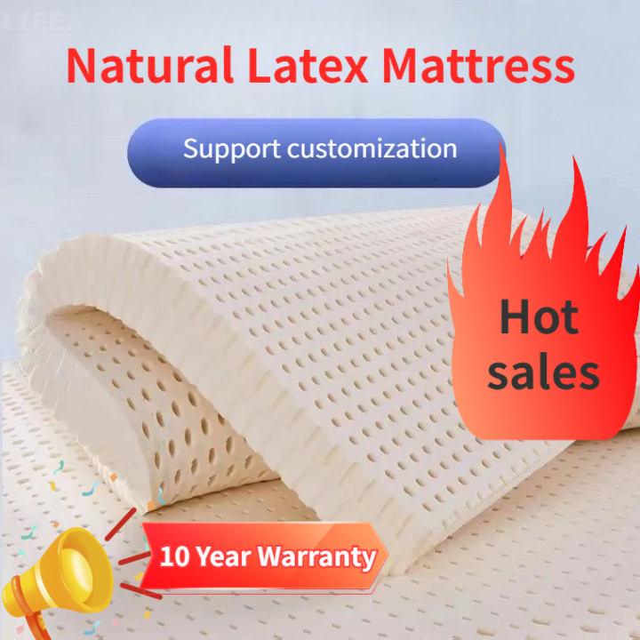 LIFE Thailand Natural Latex Mattress 1.5m/1.8m Customizable Dormitory ...