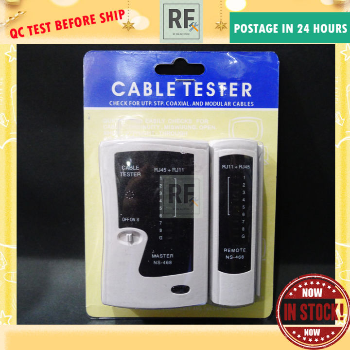 NS-468 RJ45+BNC Network Cable Tester (Black) | Lazada