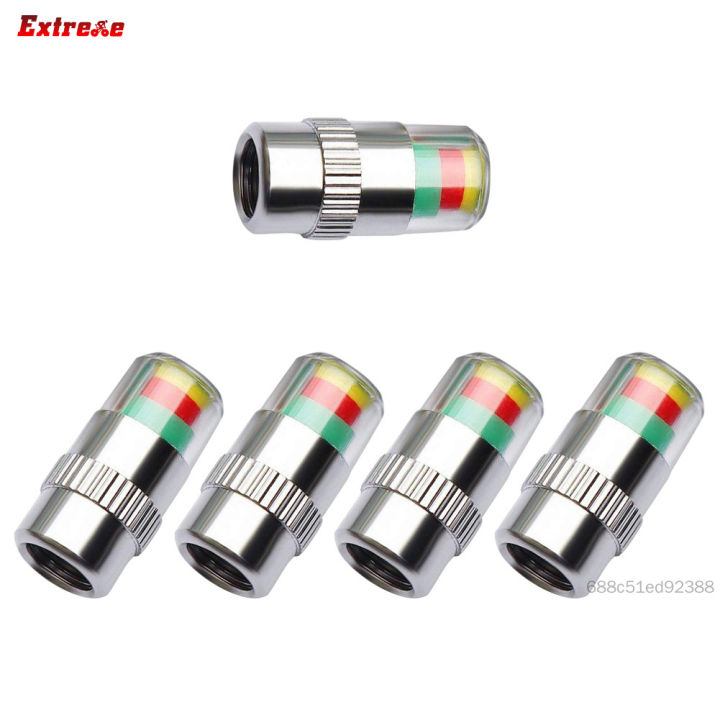 Extreme 4/8Pcs Car Tire Tyre Air Pressure Alert Indicator Valve Stem ...