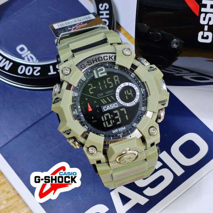 Led Light Steel Back Digital Men's Watch GSh0ck Actual-Pic Sports Watch ...