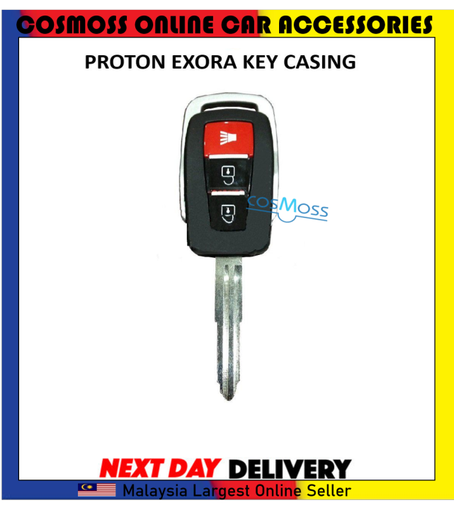 Proton Exora Alarm Button With Key & Casing Shell Case - 3 Button | Lazada