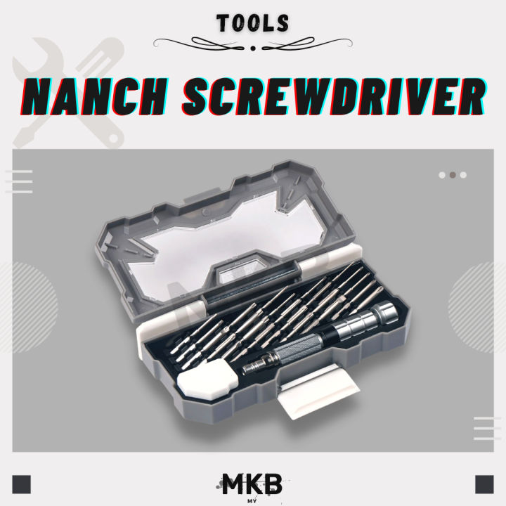 [READY STOCK] Nanch Screwdriver Set Magnetic 23-in-1 Screw Storage Tray ...