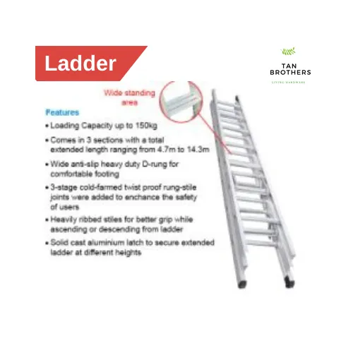 [ EVERLAS ] HEAVY DUTY TRIPLE EXTENSION LADDER | TANGGA LURUS ...