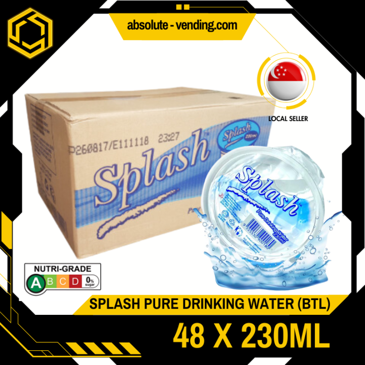 SPLASH Pure Drinking Water 230ML X 48 (CUP with STRAW) | Lazada Singapore