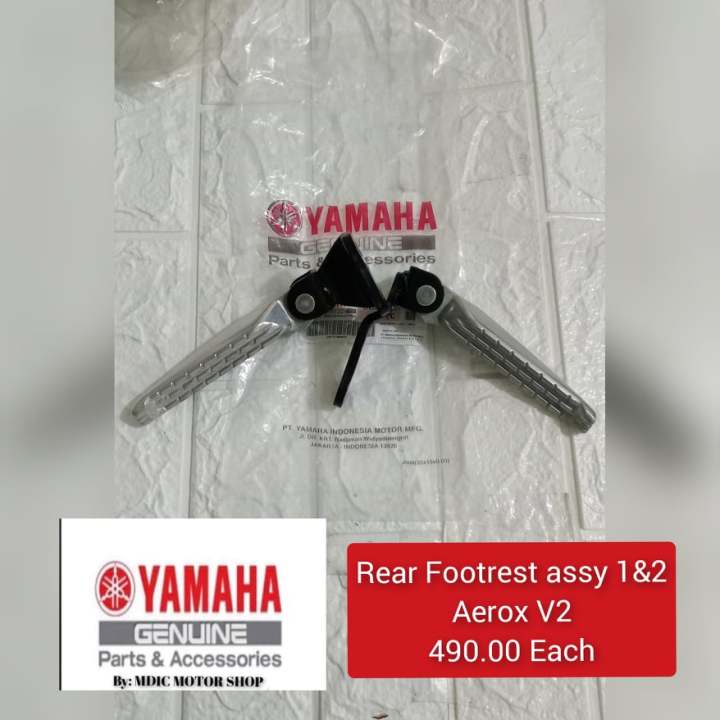 REAR FOOTREST FOR AEROX V2 YAMAHA GENUINE PARTS | Lazada PH