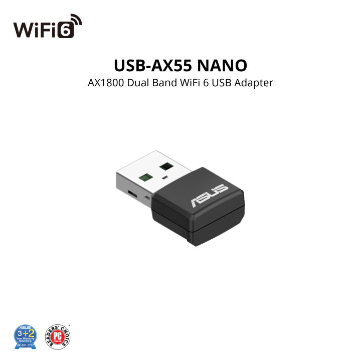 ASUS USB-AX55Nano AX1800 Dual Band WiFi 6 USB Adapter | Lazada.co.th
