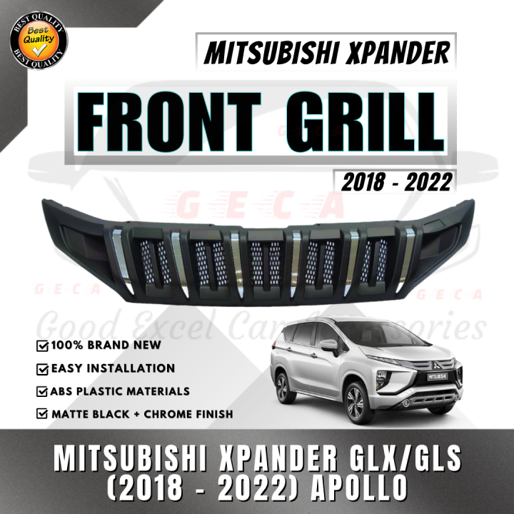 GECA Mitsubishi Xpander 2018 2019 2020 Apollo Front Grill Glossy Black ...