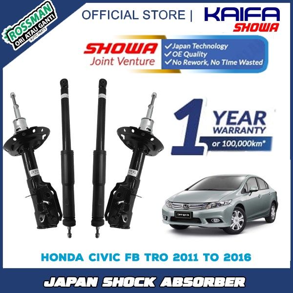 Original Honda Civic FB TRO 2011-2016 Kaifa Shock Absorber Set | Lazada