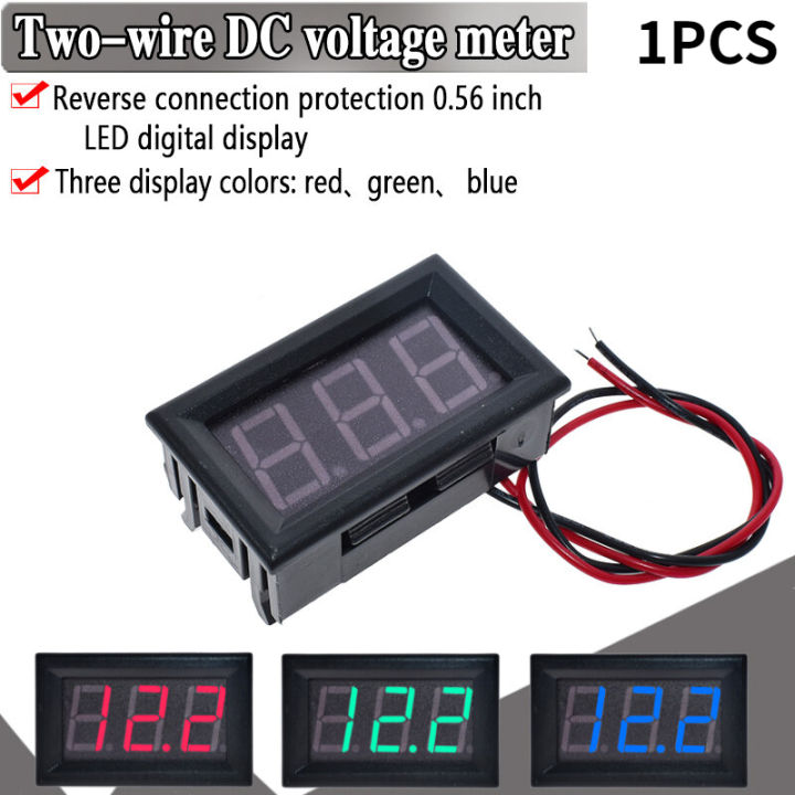 0.56 inch DC 4.5V-30V Digital DC Voltmeter LED Digital Voltage Meter ...