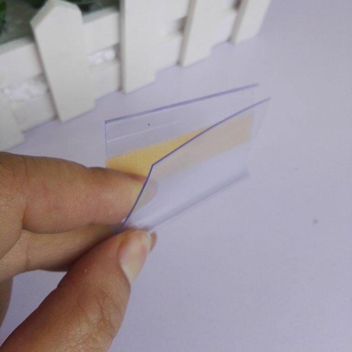 Sticky supermarket shelf plastic price tag price tag shelf label ...