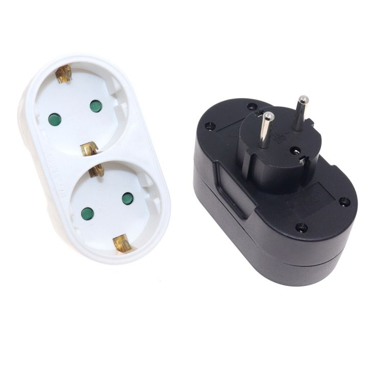 New 2 Socket Multiple Plug Power Strip Socket Distribution Adapter 16A ...