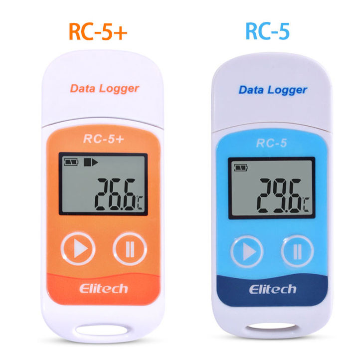 RC-5 USB Temperature Data Logger High Precision Digital Logger External Sensor 32000 Points for ...