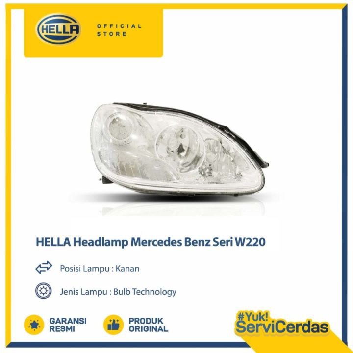 Headlamp Mobil Hella Mercedes Benz Seri W220 (Kanan) Halogen | Lazada Indonesia
