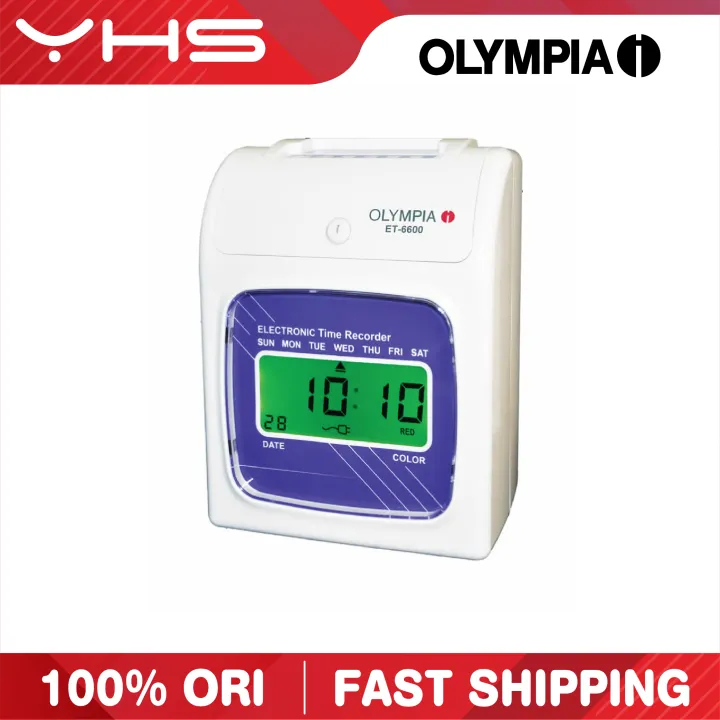 [German Brand] Olympia ET-6600 LCD Clock Face Electronic Time Recorder ...