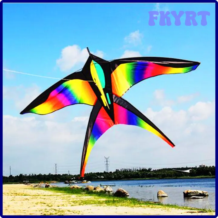 FKYRT free shipping large rainbow kites bird kites flying toys for kids ...