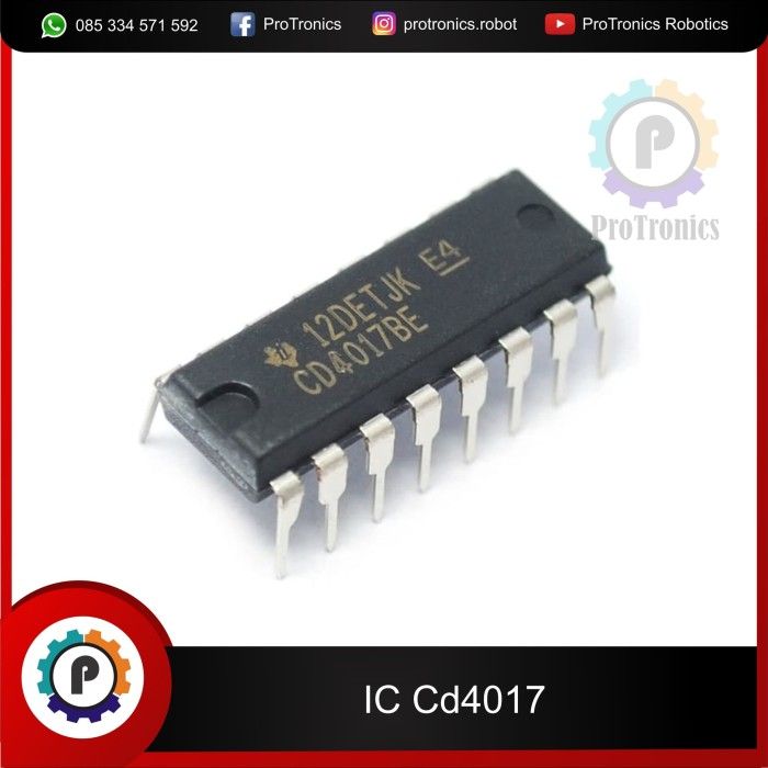 IC CD4017 CD 4017 Decade Counter | Lazada Indonesia