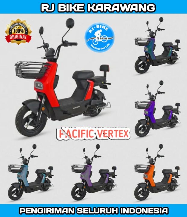 Sepeda Listrik PACIFIC VERTEX 650watt 48V 20Ah GEN 2 + bonus + GARANSI ...