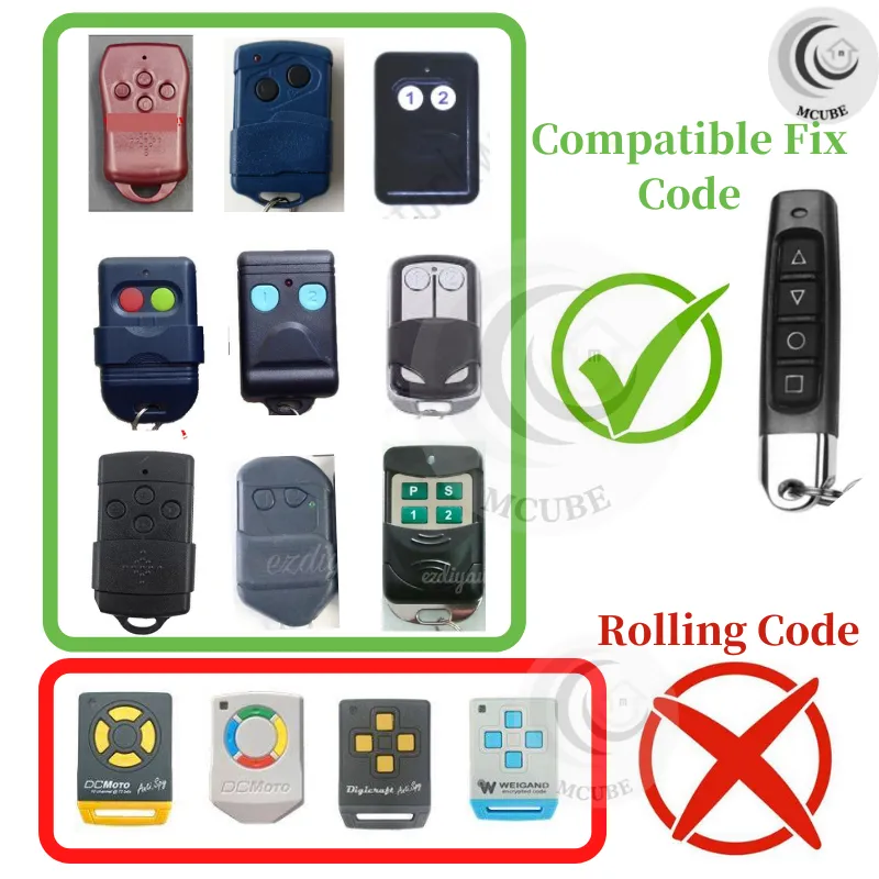 Clone Type D.I.Y Remote Autogate Alarm Remote Pagar 自动门遥控器 330Mhz ...