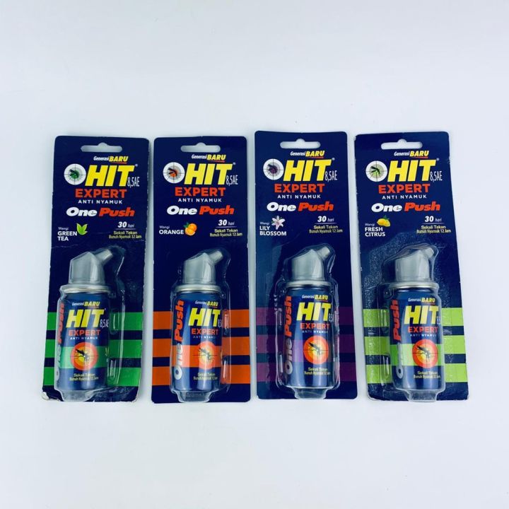 HIT EXPERT ANTI NYAMUK / ONE PUSH 30 HARI FRESH / CITIRUS / ORANGE ...