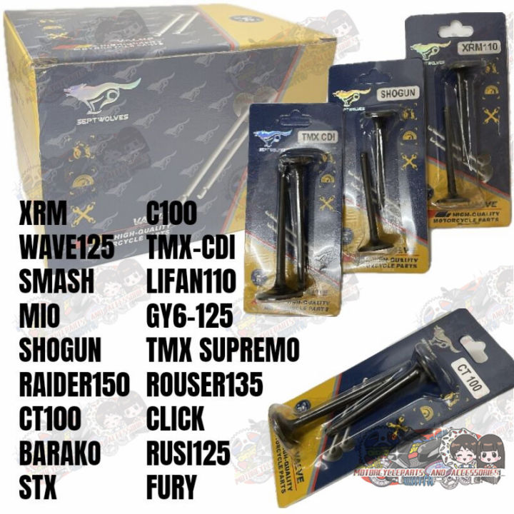 LJ Motorcycle Umbrella Engine Valve C100, Barako, Smash, Gy6 125, Xrm ...