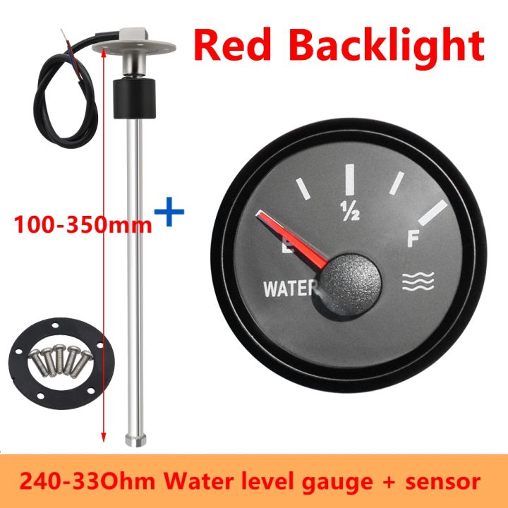 52mm 240-33ohm Waterproof Water Level Gauge + Water Level Sensor with ...