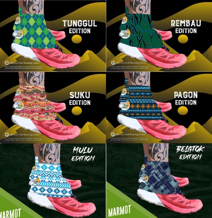 Marmot Trail Gaiters, Belatok, Mulu, Tunggul, Rembau, Pagon, Suku ...
