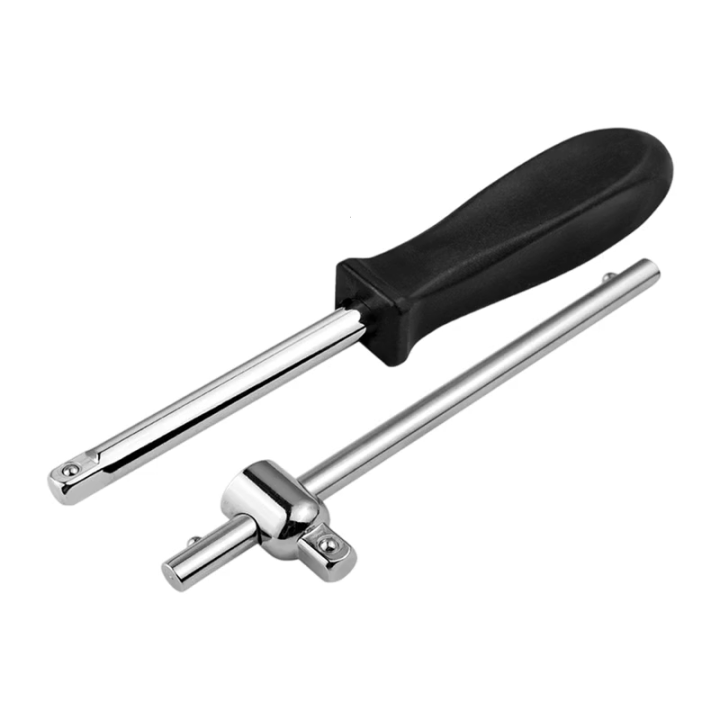 Professional Sliding Handle Rod Carbon Steel 1/4" Drive Spinner Handle ...