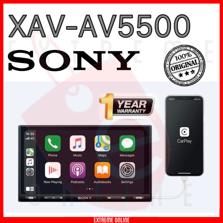 SONY XAV-AX5500 6.95”Bluetooth® Media Receiver with WebLink™️ Cast ...