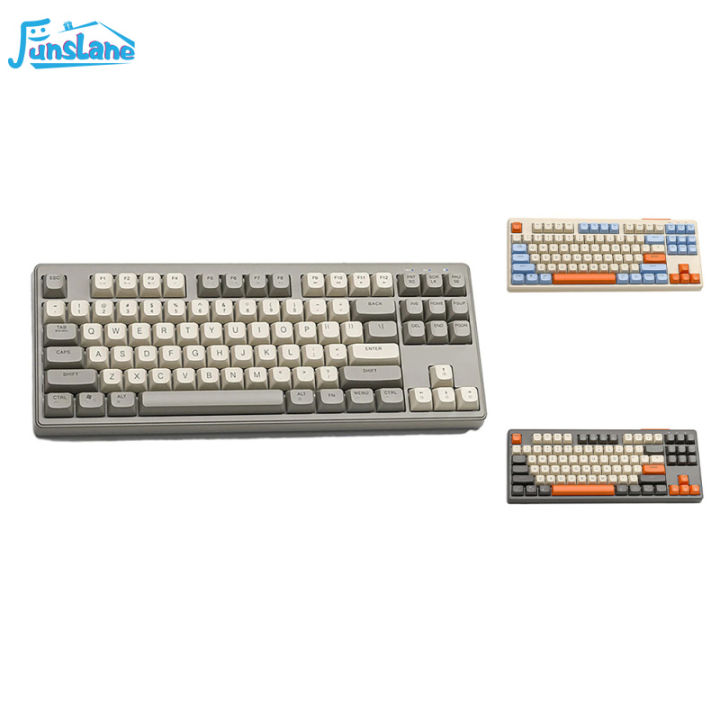 FunsLane M87 Gaming Keyboard 87 Keys Silence Keyboard Mechanical ...