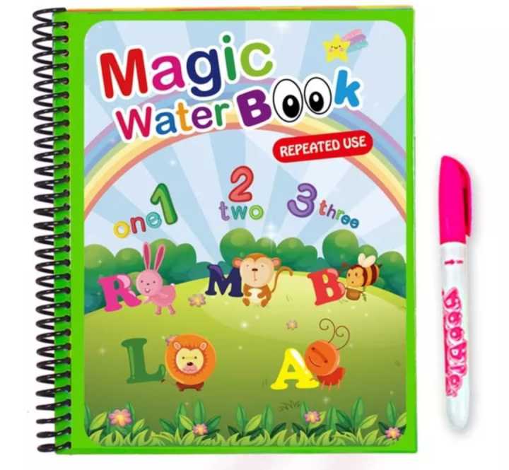Magic Water Book Drawing mini Painting Book Buku Gambar Mewarnai ...